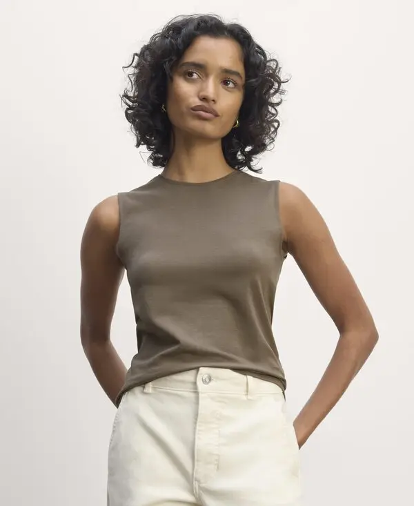 Everlane Form Tank Top - Taupe