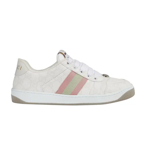 Gucci Screener Gg Monogram Sneakers - White