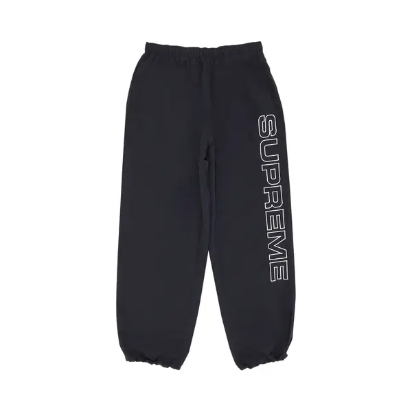 Supreme Spellout Embroidered Track Pant - Black