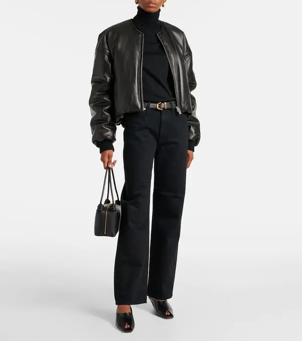 Tove Sade High-rise Straight Jeans - Black