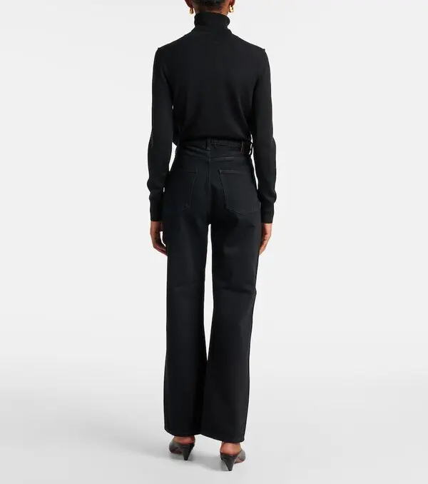 Tove Sade High-rise Straight Jeans - Black