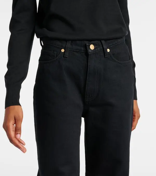 Tove Sade High-rise Straight Jeans - Black
