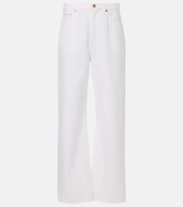 Tove Sade High-rise Straight Jeans - White