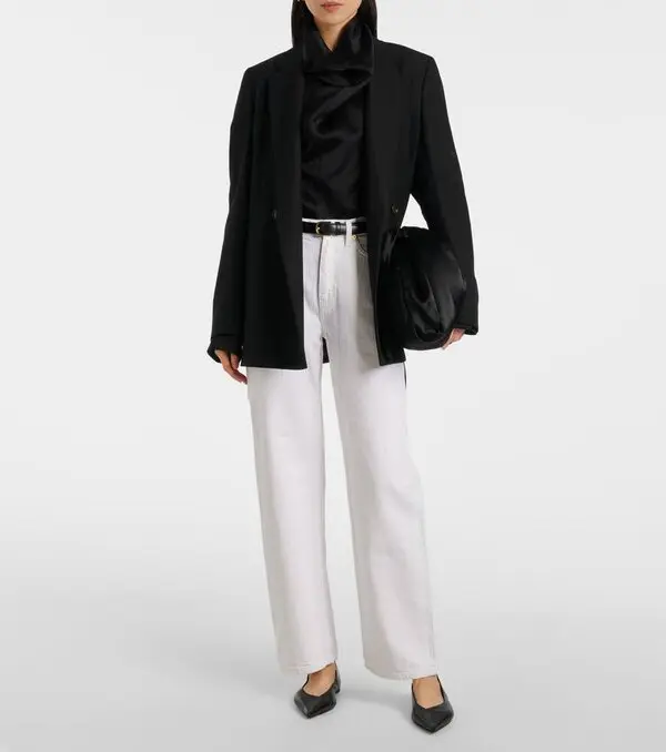 Tove Sade High-rise Straight Jeans - White
