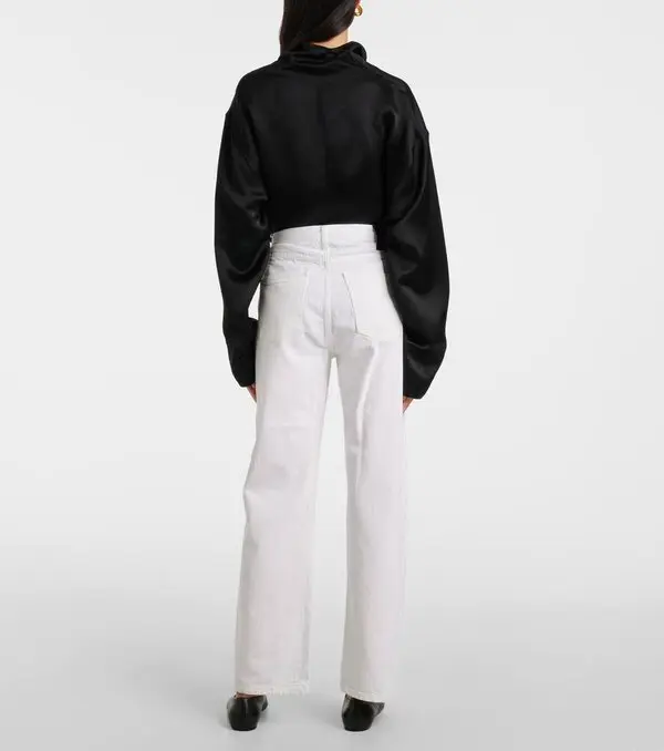 Tove Sade High-rise Straight Jeans - White