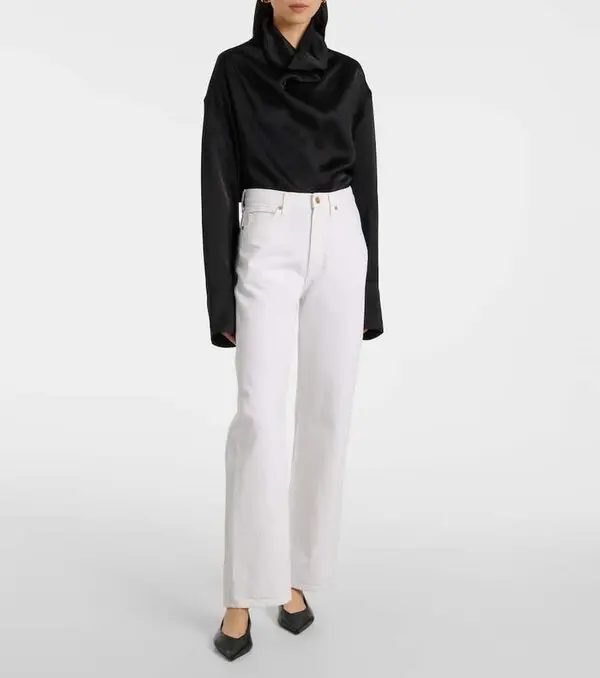 Tove Sade High-rise Straight Jeans - White