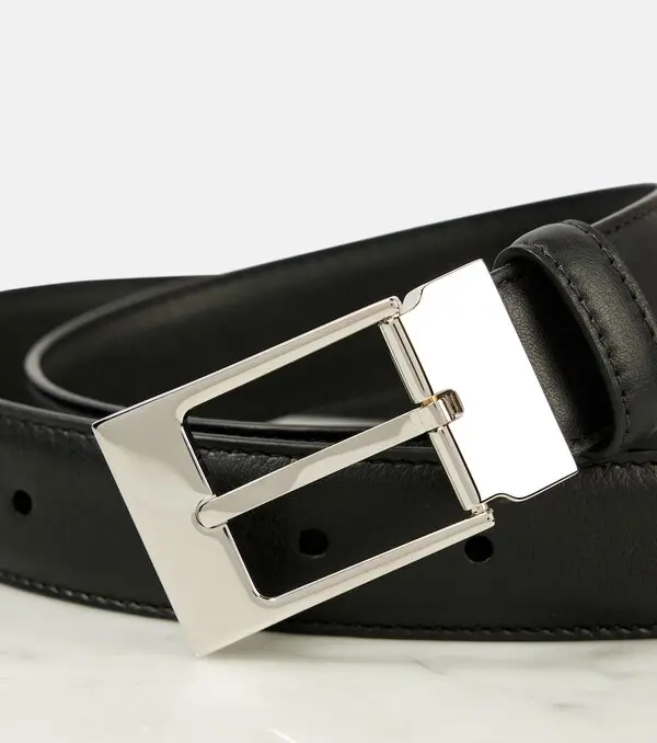 THE ROW Jewel Leather Belt - Black