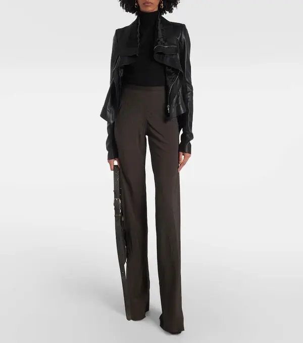 Rick Owens Bias High-rise Wide-leg Pants