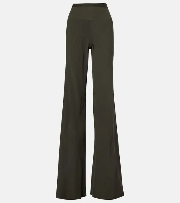Rick Owens Bias High-rise Wide-leg Pants - Black