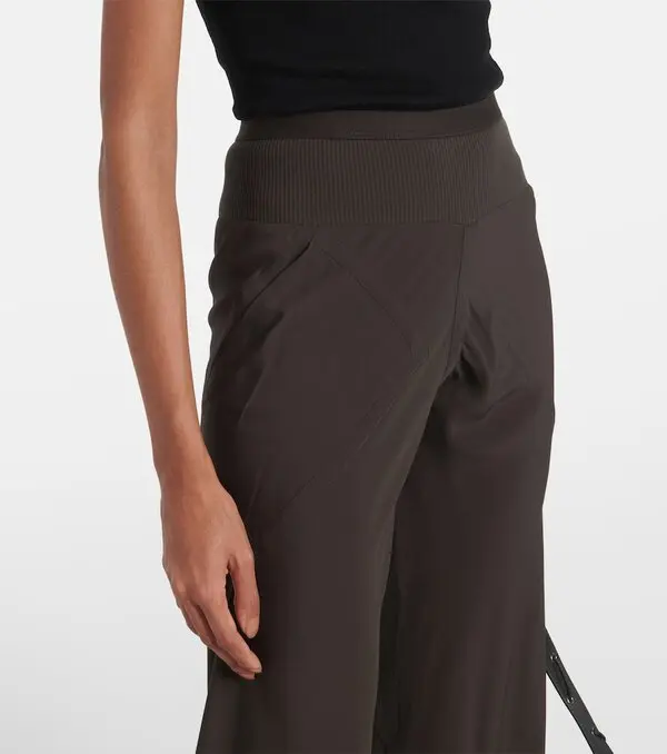 Rick Owens Bias High-rise Wide-leg Pants - Black