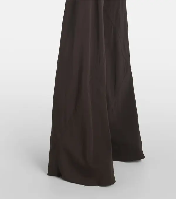 Rick Owens Bias High-rise Wide-leg Pants - Black