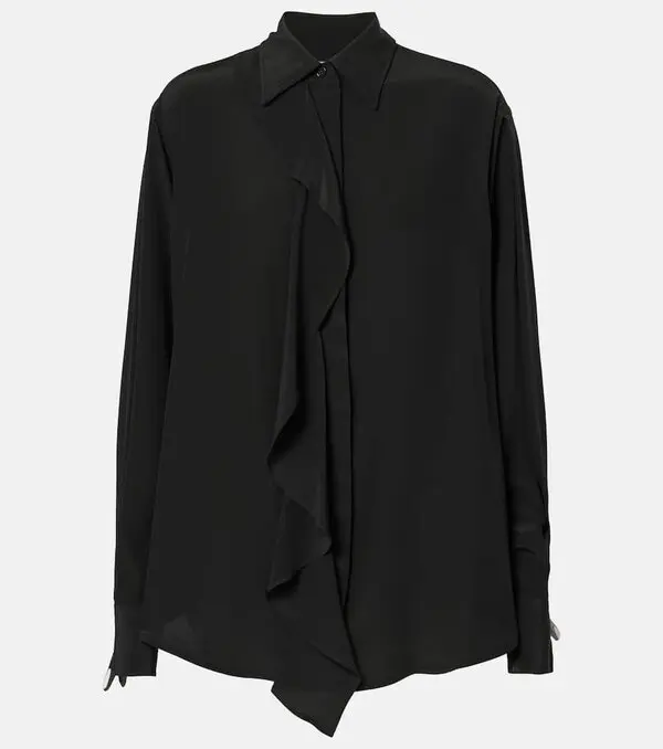 Victoria Beckham Ruffled Silk Blouse