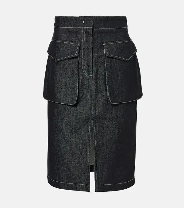 Co Denim Pencil Skirt