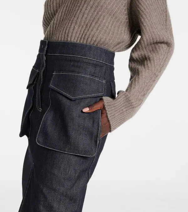Co Denim Pencil Skirt