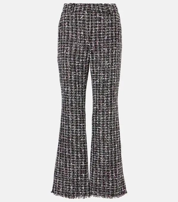 Balmain Tweed Flared Trousers