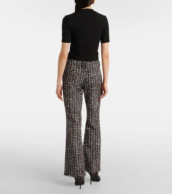 Balmain Tweed Flared Trousers