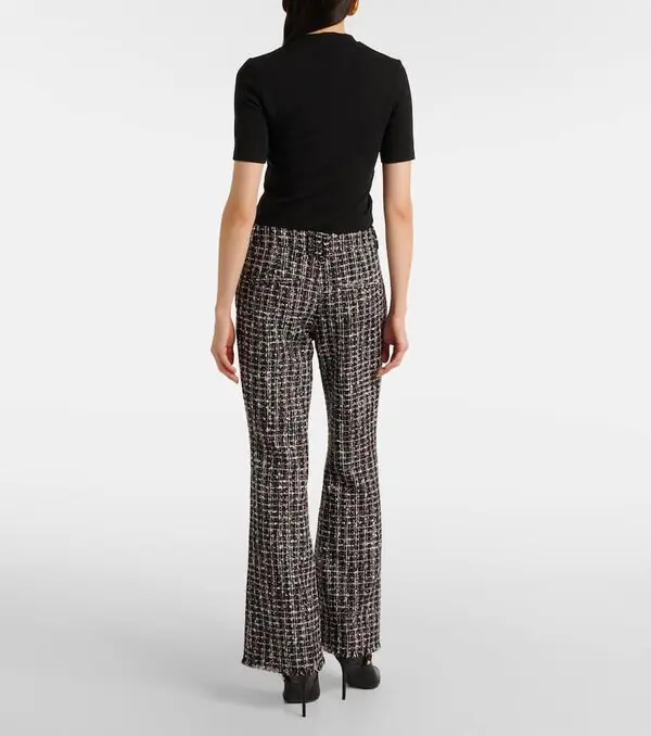 Balmain Tweed Flared Trousers