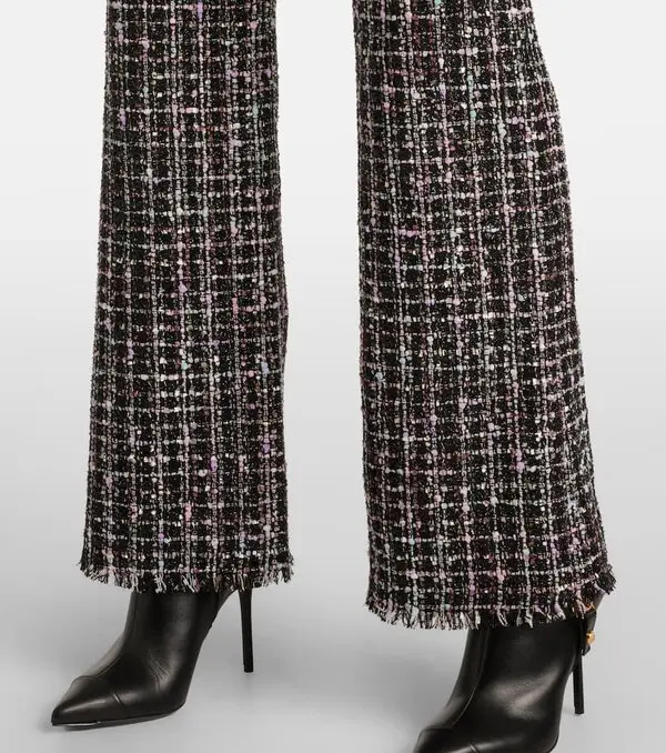 Balmain Tweed Flared Trousers