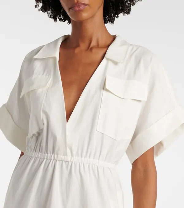 ADRIANA DEGREAS Cotton Maxi Dress - White