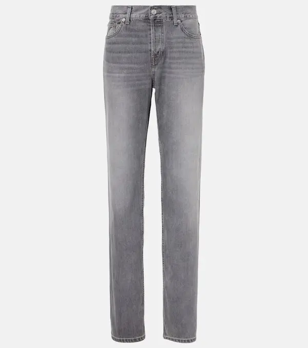 RE/DONE High-rise Straight Leg Jeans - Grey