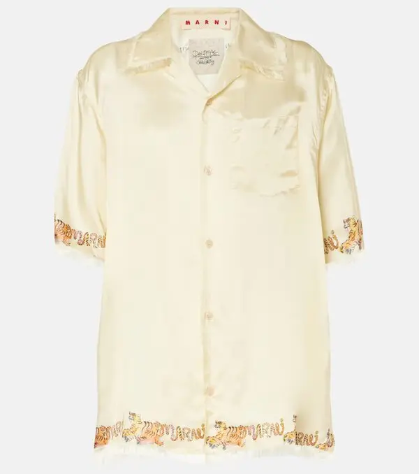 Marni Printed Satin Shirt