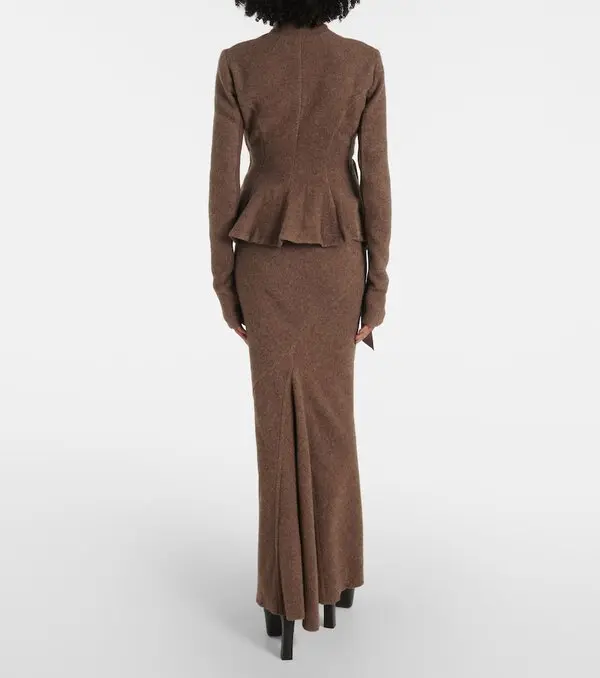 Rick Owens Hollywood Wool Wrap Jacket