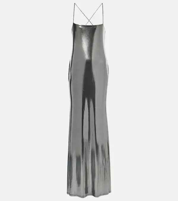 THE SEI Metallic Jersey Gown