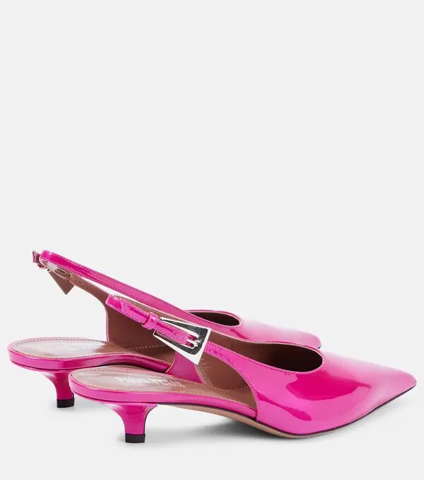 Paris Texas Jessica Patent Leather Slingback Pumps - Pink