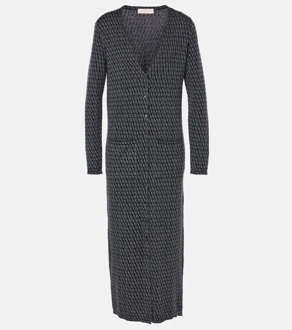Valentino Garavani Toile Iconographe Wool Maxi Dress
