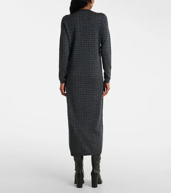 Valentino Garavani Toile Iconographe Wool Maxi Dress