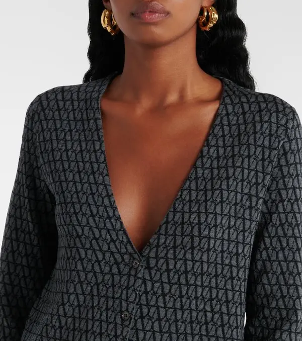Valentino Garavani Toile Iconographe Wool Maxi Dress
