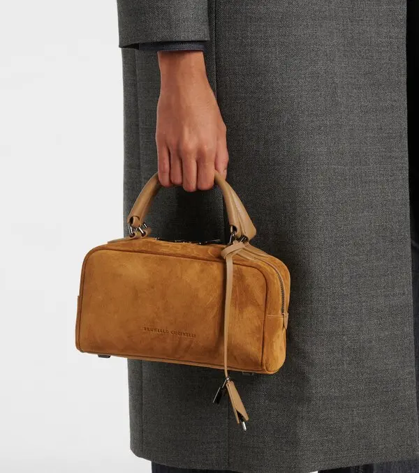 Brunello Cucinelli Small Suede Tote