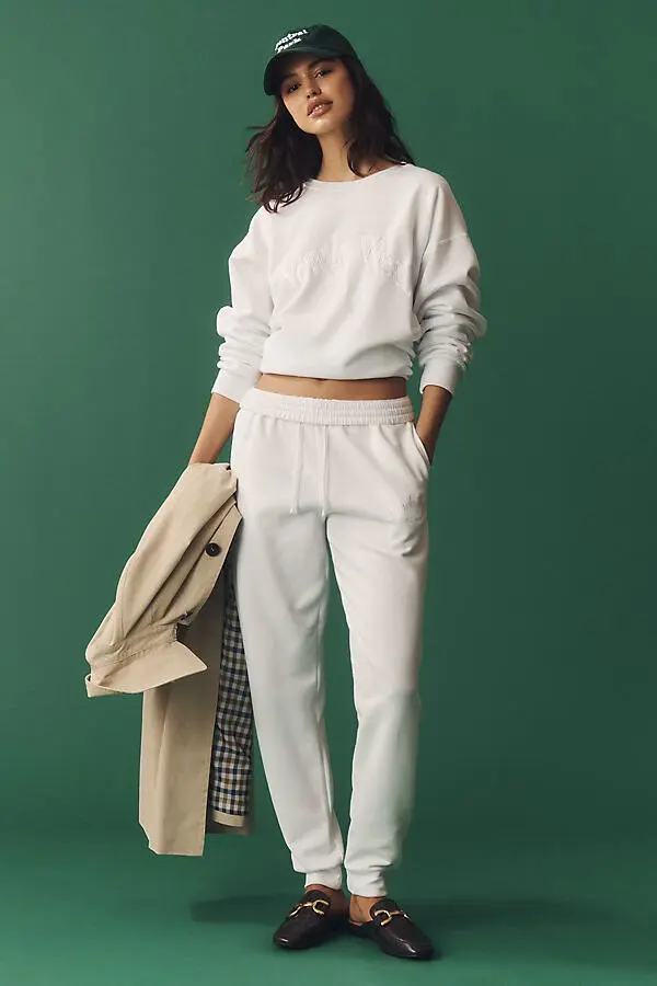 Anthropologie Newly Wed Sweatpants - White