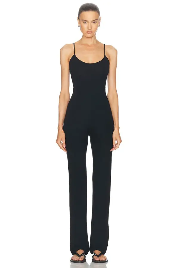 LESET Rio Corset Jumpsuit - Black