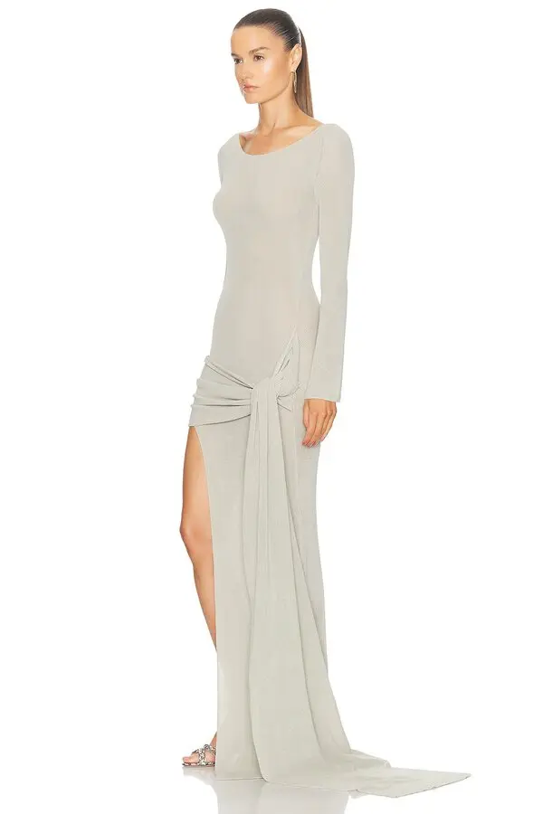 midi formal dresses long sleeve Buy Friends Like These Green High Neck Dress with Bow Detailing from Next USA Moda vintage main image 1