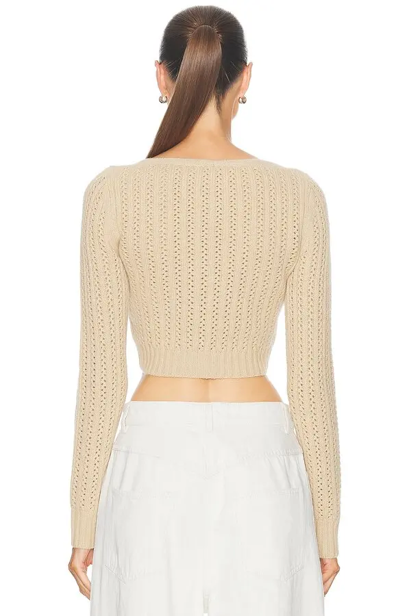 Max Mara Long Sleeve Cropped Sweater