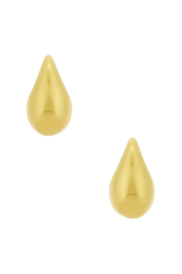 Bottega Veneta Drop Clip On Earrings - Yellow Gold