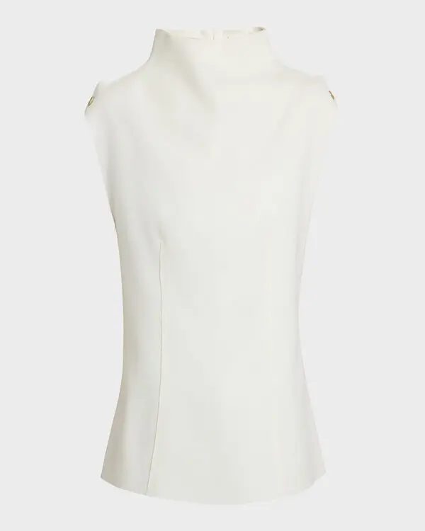 ARMARIUM Era Mock-neck Cap-sleeve Top
