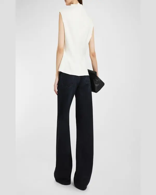 ARMARIUM Era Mock-neck Cap-sleeve Top