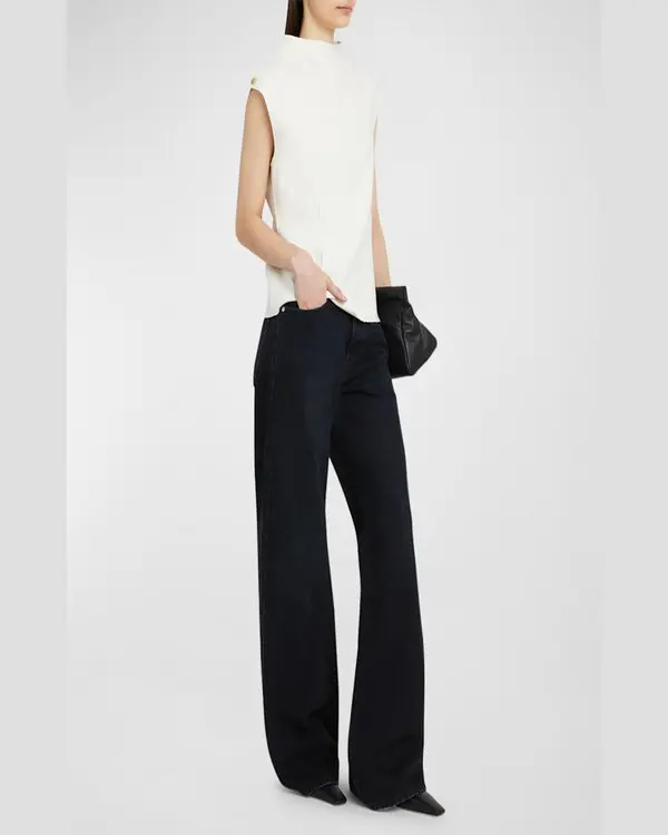 ARMARIUM Era Mock-neck Cap-sleeve Top