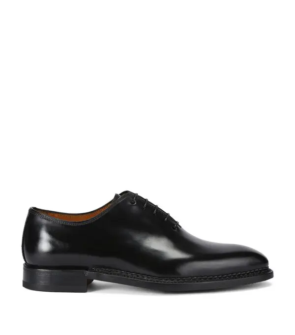 Bontoni Leather De La Ville Oxford Shoes - Black