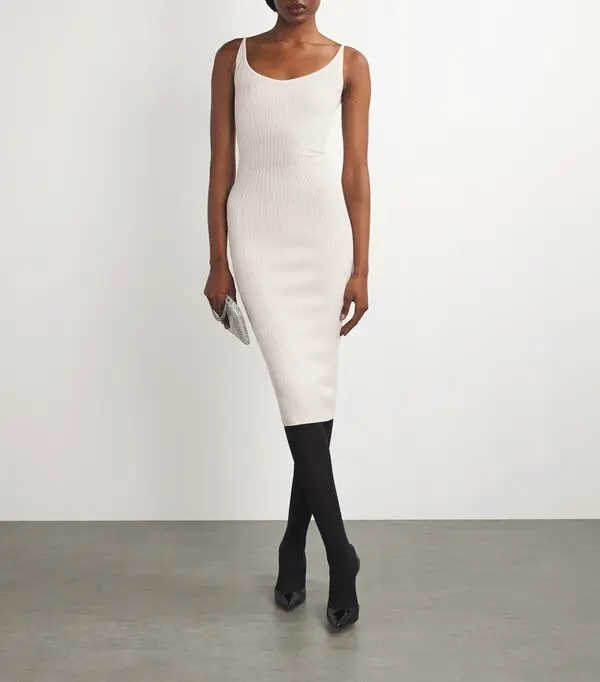 MUGLER Knitted Midi Dress