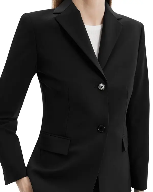Theory Single-breasted Slim-fit Blazer - Black