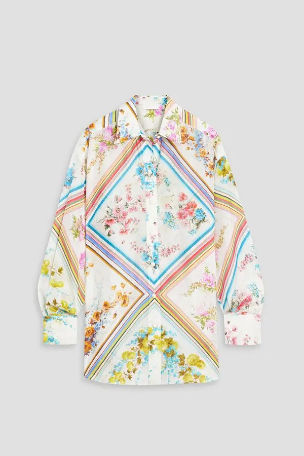 Zimmermann Printed Silk Shirt
