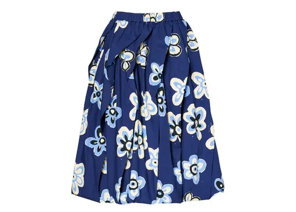 Uniqlo X Marni Balloon Shape Skirt With Floral Print - Flower