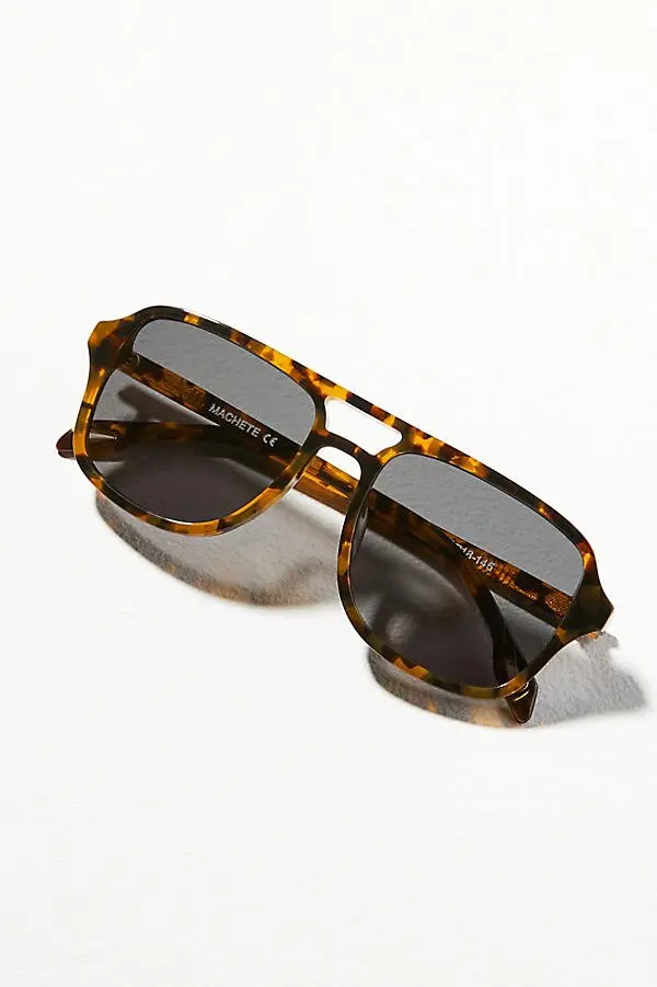 MACHETE Jane Aviator Sunglasses - Tortoise