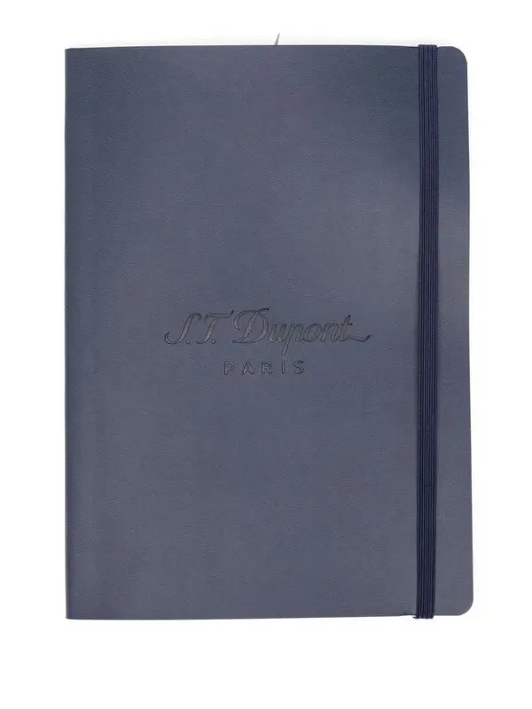 S.t. Dupont Logo-debossed Writing Notebook - Blue