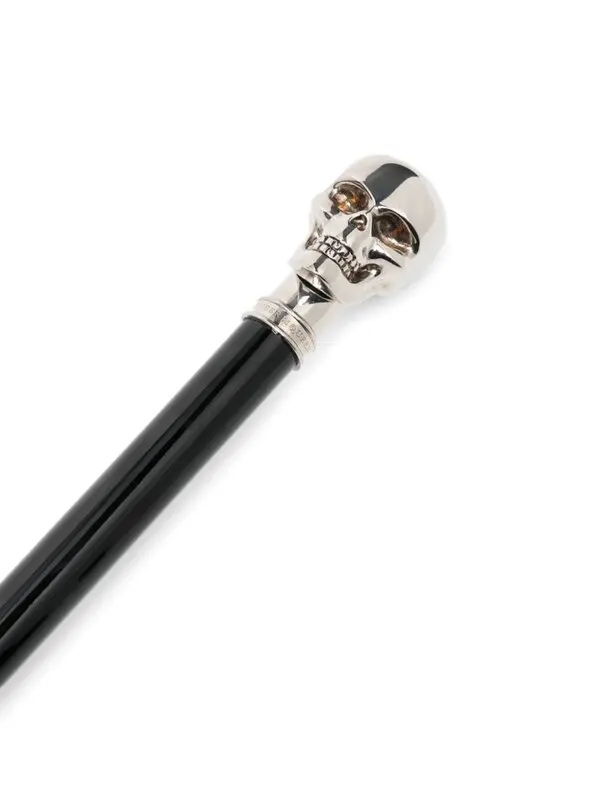 Alexander McQueen スカル ステッキ 杖 非売品 Alexander McQueen Skull Walking Stick - Black | Editorialist