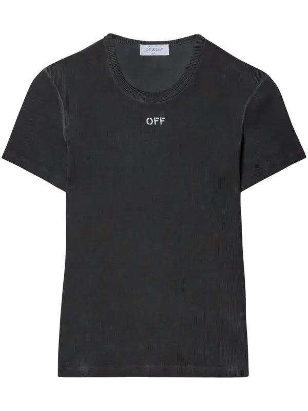Off-White Logo-embroidered T-shirt