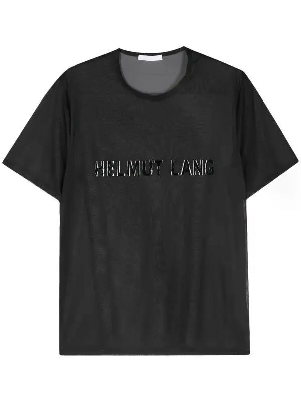 Helmut Lang Logo-appliqué Sheer T-shirt